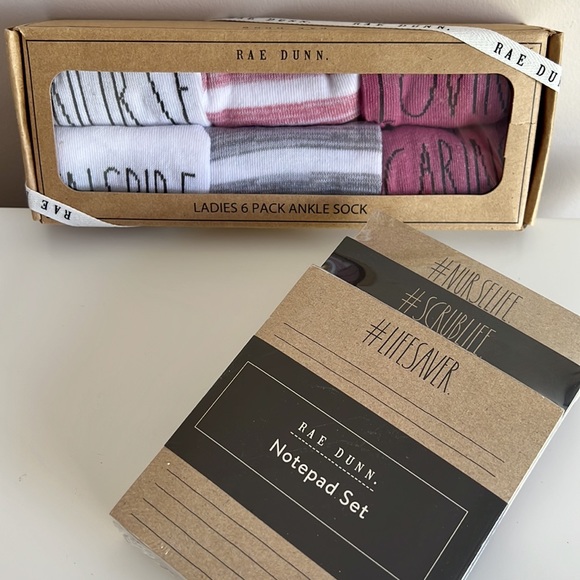 Rae Dunn | Other | Rae Dunn Nurse Socks And Notepad Gift Set | Poshmark